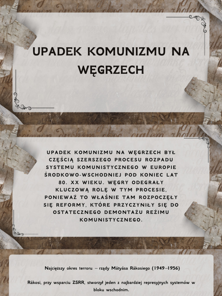 Upadek Komunizmu Na Węgrzech 2 | PDF
