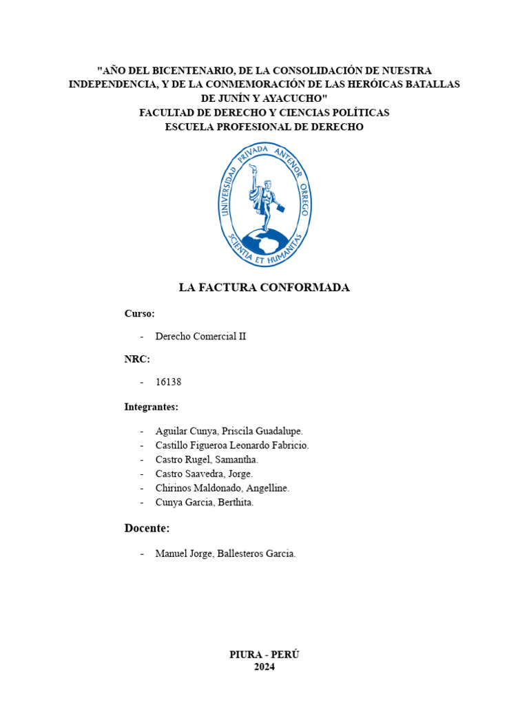 Factura Conformada: Definición y Proceso | PDF | Factura | Bancos
