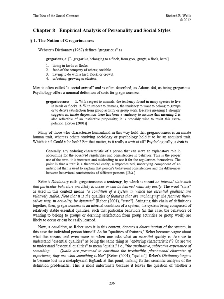 Mpirical Analysis of Personality and Social Styles | PDF | Mental ...