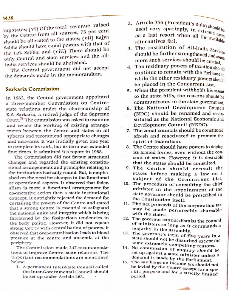Inter State Comissions | PDF