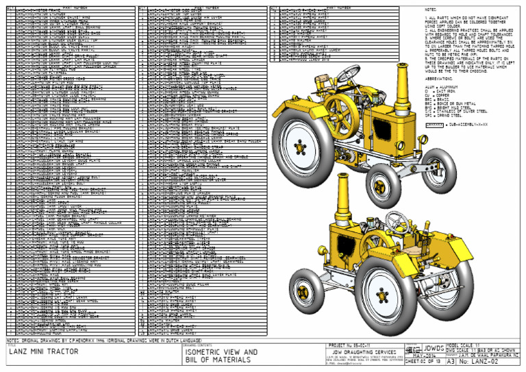 LANZ-A3-SHEET-02 | PDF | Axle | Gear