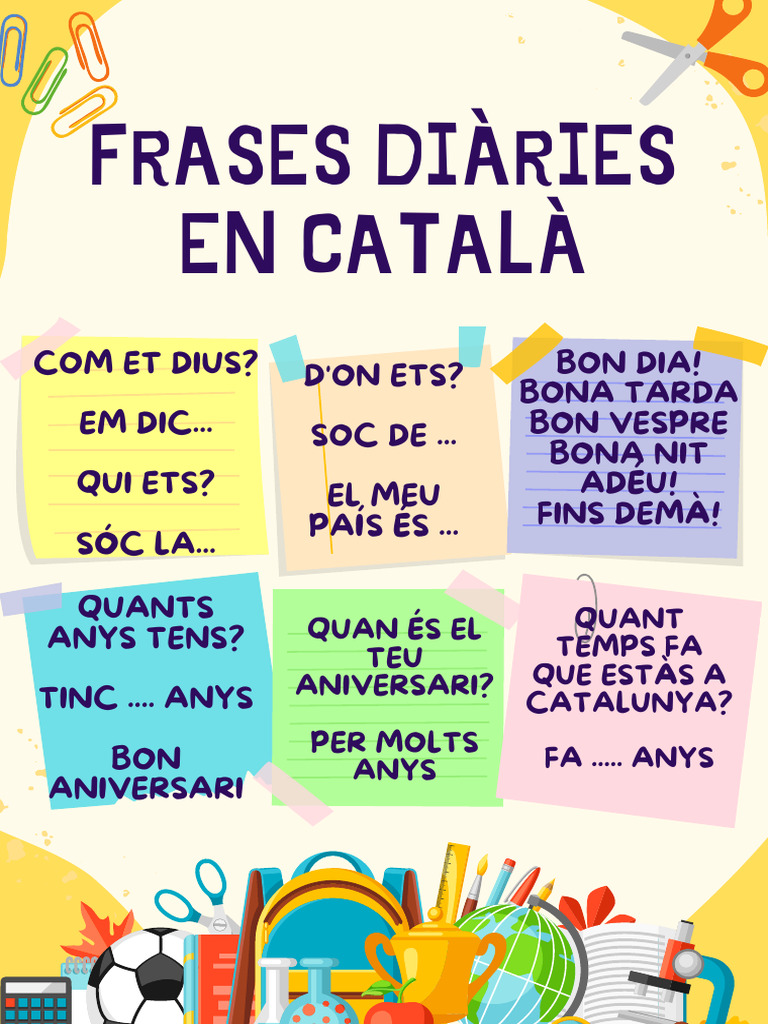 Resum Frases Diàries en Català | PDF