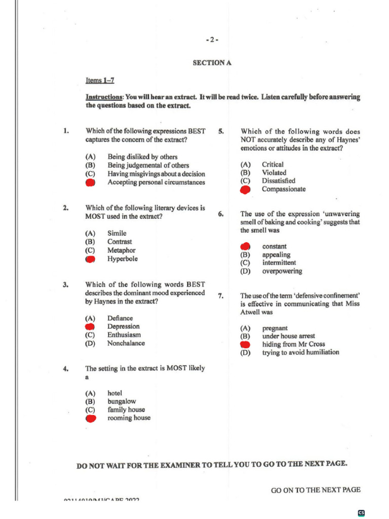 Cape Communication Studies Unit 1 Paper 1 2022 | PDF