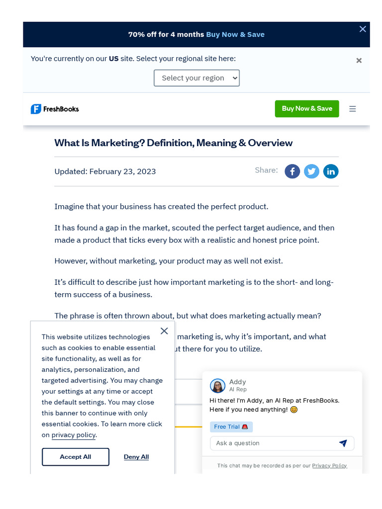 WWW Freshbooks Com Glossary Small Business Marketing... | PDF ...