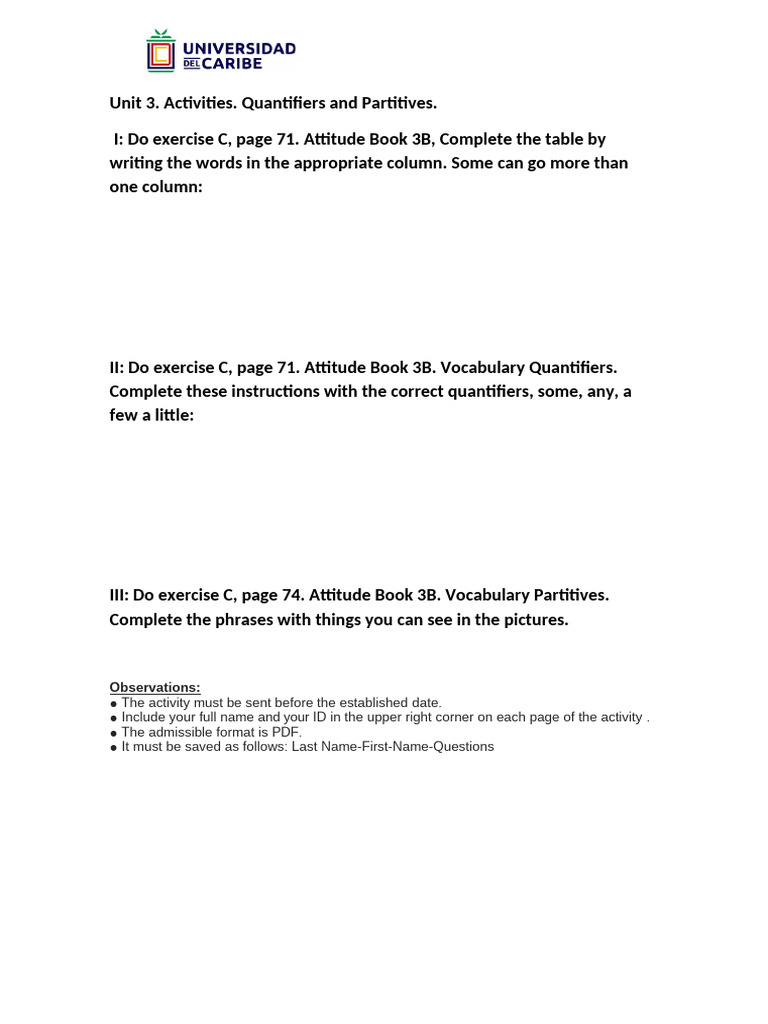 Unidad 3. Actividad 1. | PDF