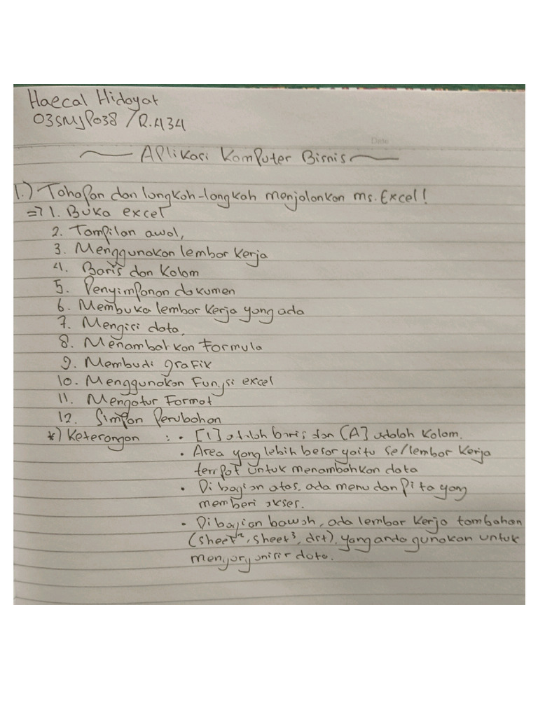 Haecal Hidayat (AKB PERT 9) | PDF