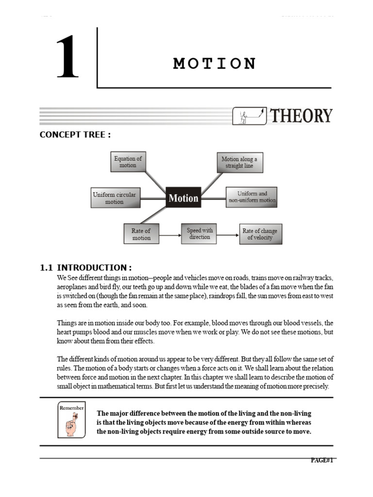 9th - Phy_1_Motion | PDF | Speed | Velocity