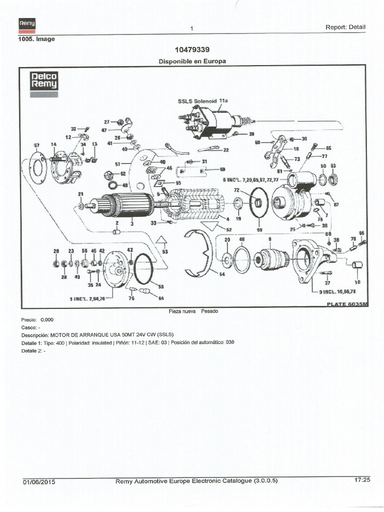 10479339-Despiece Motor de Arranque | PDF