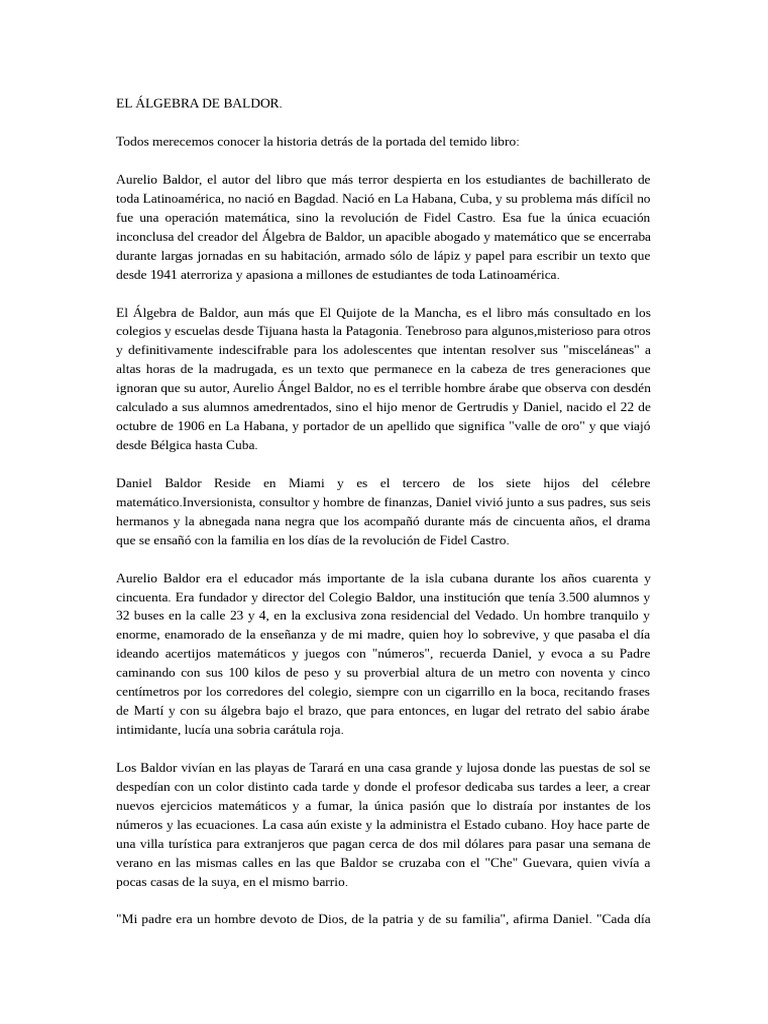 Abador | PDF | Fidel Castro | Cuba
