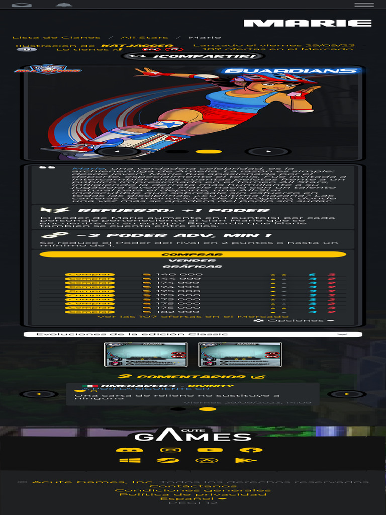 Urban Rivals - Marie | PDF | Juego de azar | Videojuegos