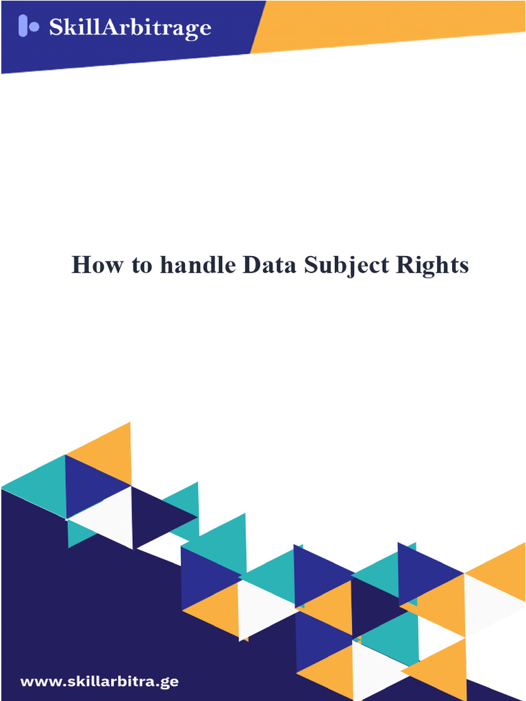 Understanding Data Subject Rights in GDPR | PDF | Gmail | Computing