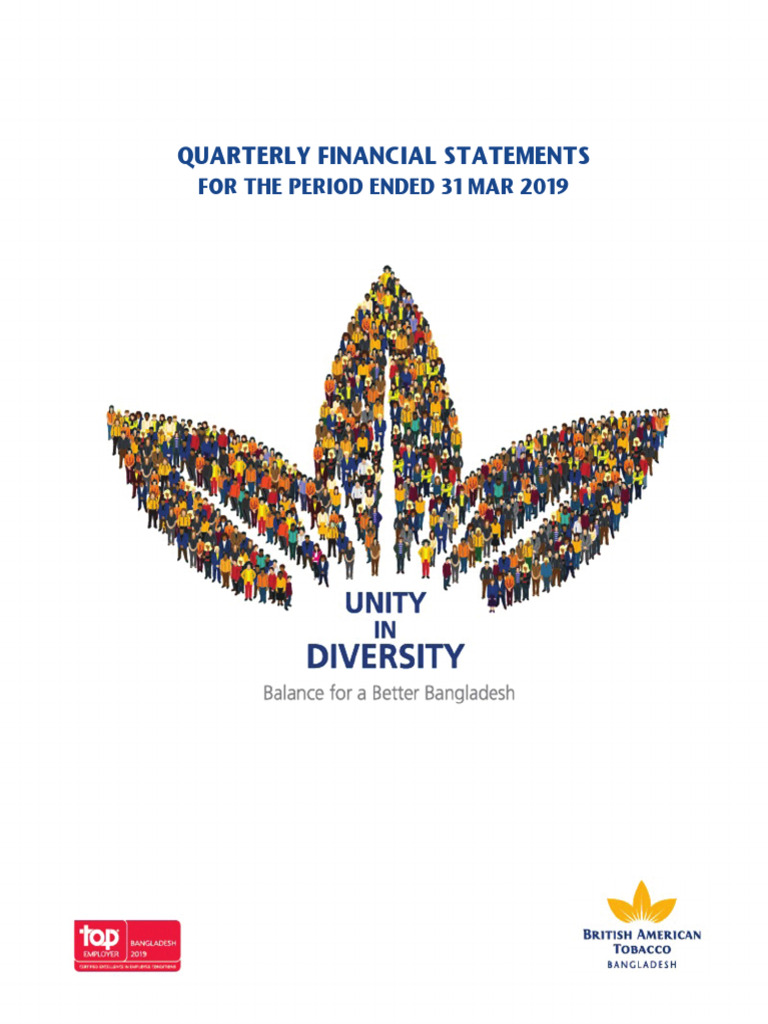 BATBC BD First Quarter Financial Statement 2019 | PDF | Dividend | Revenue