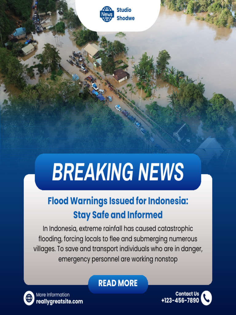 Blue and White Modern Breaking News Instagram Post | PDF