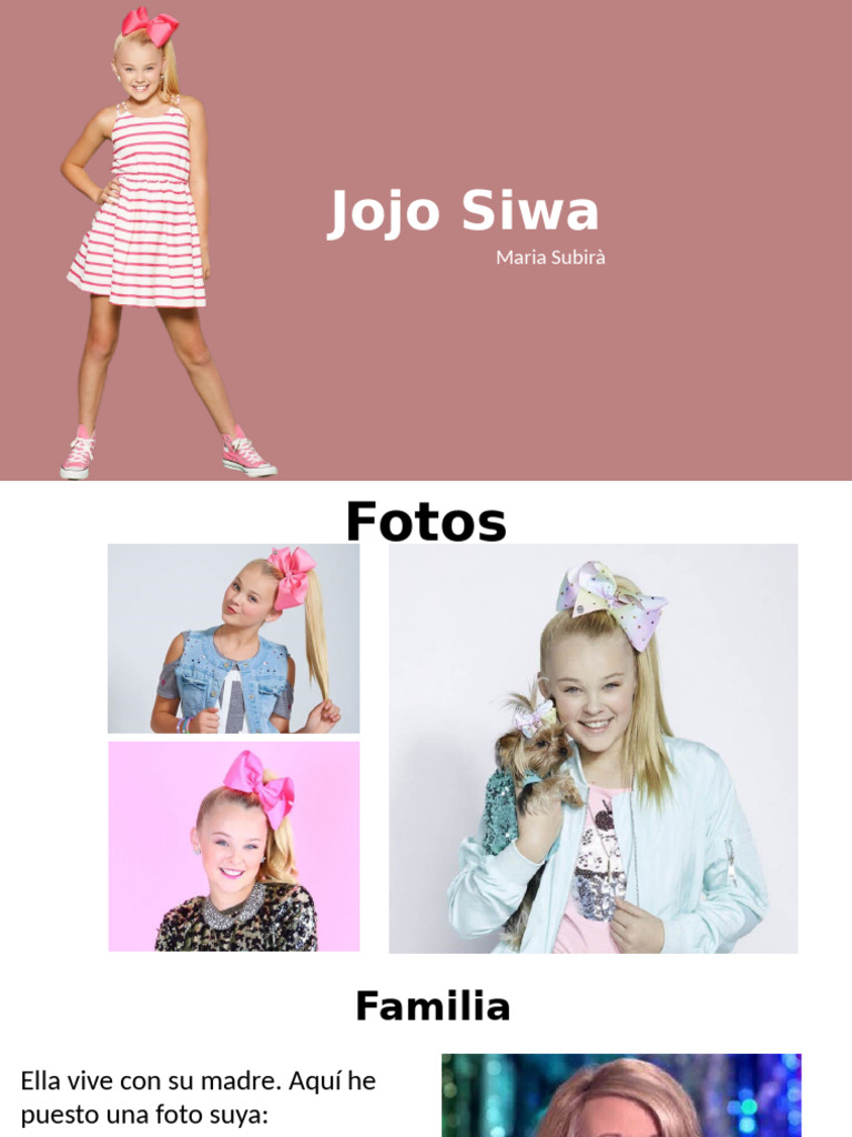 Jojo Siwa Powerpoint | PDF