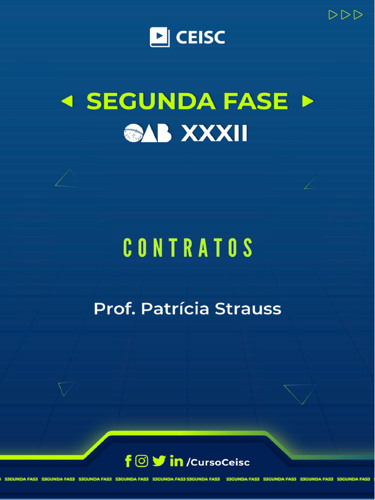 E-Book - Contratos (Prof. Patrícia Strauss) | PDF | Empréstimos | Doação