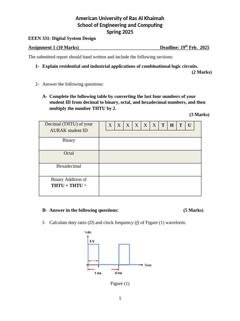 Digital System Design Assignment Guide | PDF | Electronics | Computer ...