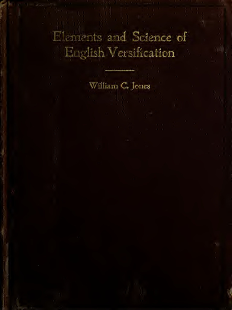 English Versification | PDF | Metre (Poetry) | Poetry