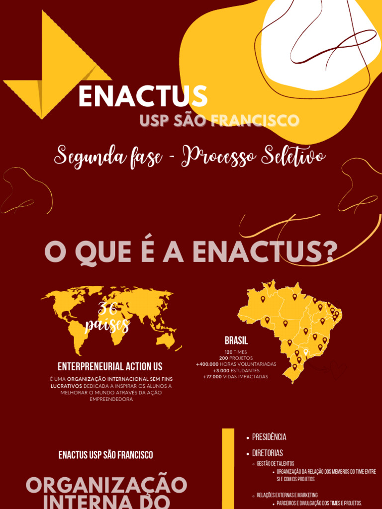 Processo Seletivo Enactus USP São Francisco | PDF | São Paulo | Autismo