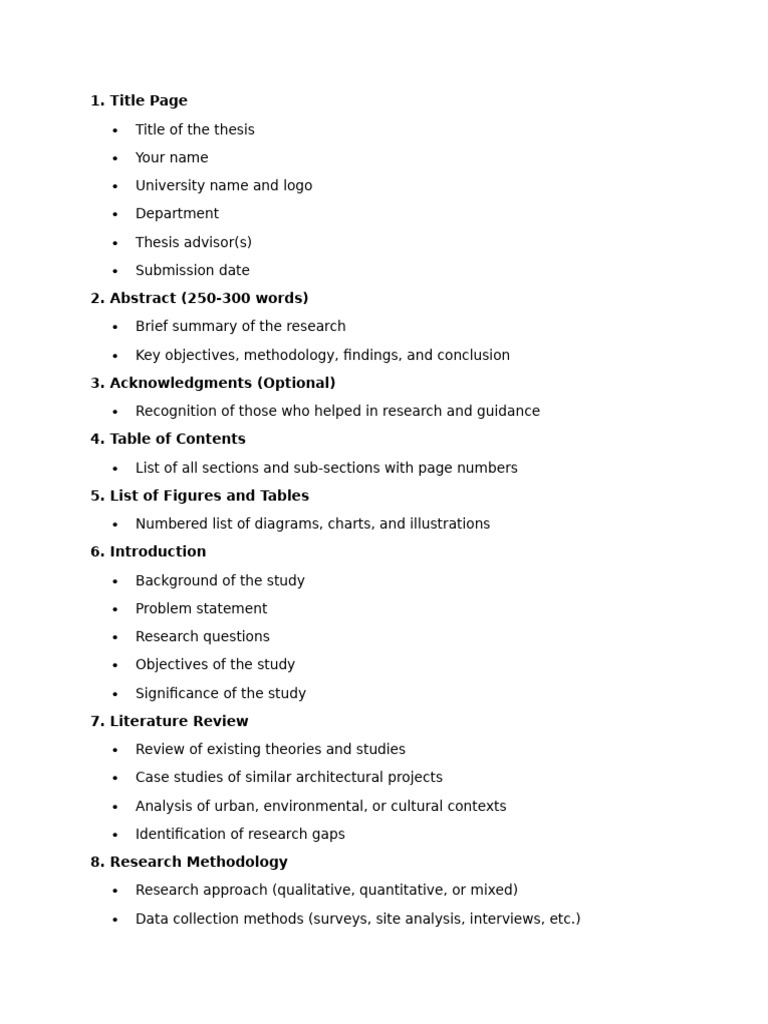 Thesis Paper Guide Note | PDF