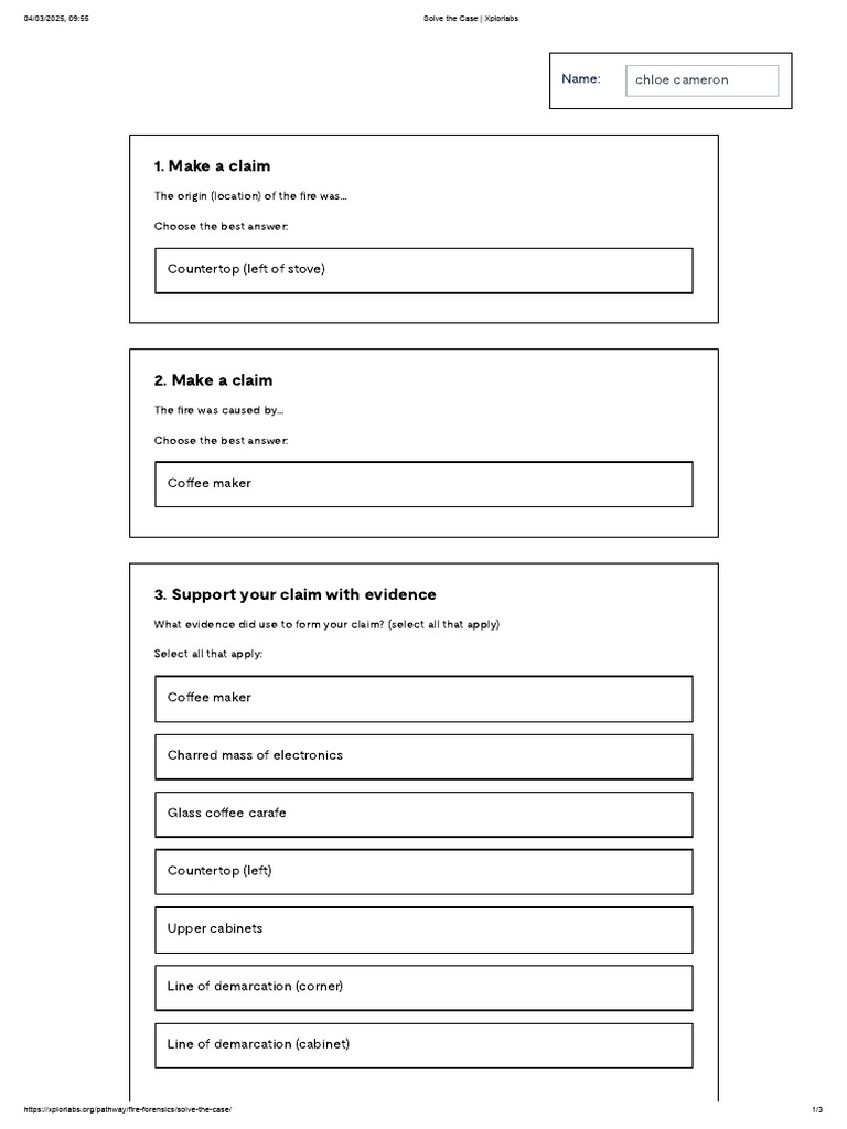 Solve The Case - Xplorlabs | PDF | Fires | Heat