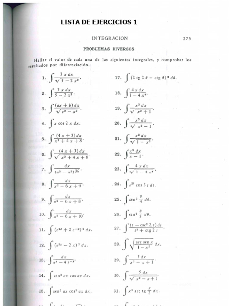Lista1 Ejercicios | PDF