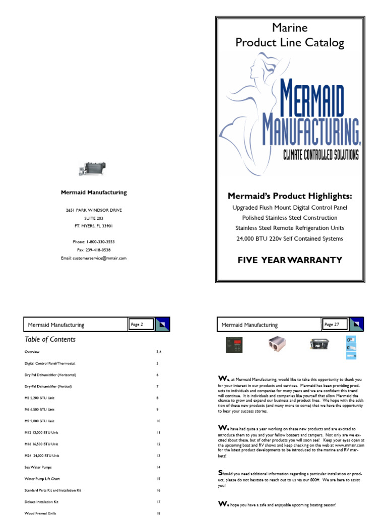 Mermaid Catalog 2016 PDF | PDF | Power Inverter | Air Conditioning