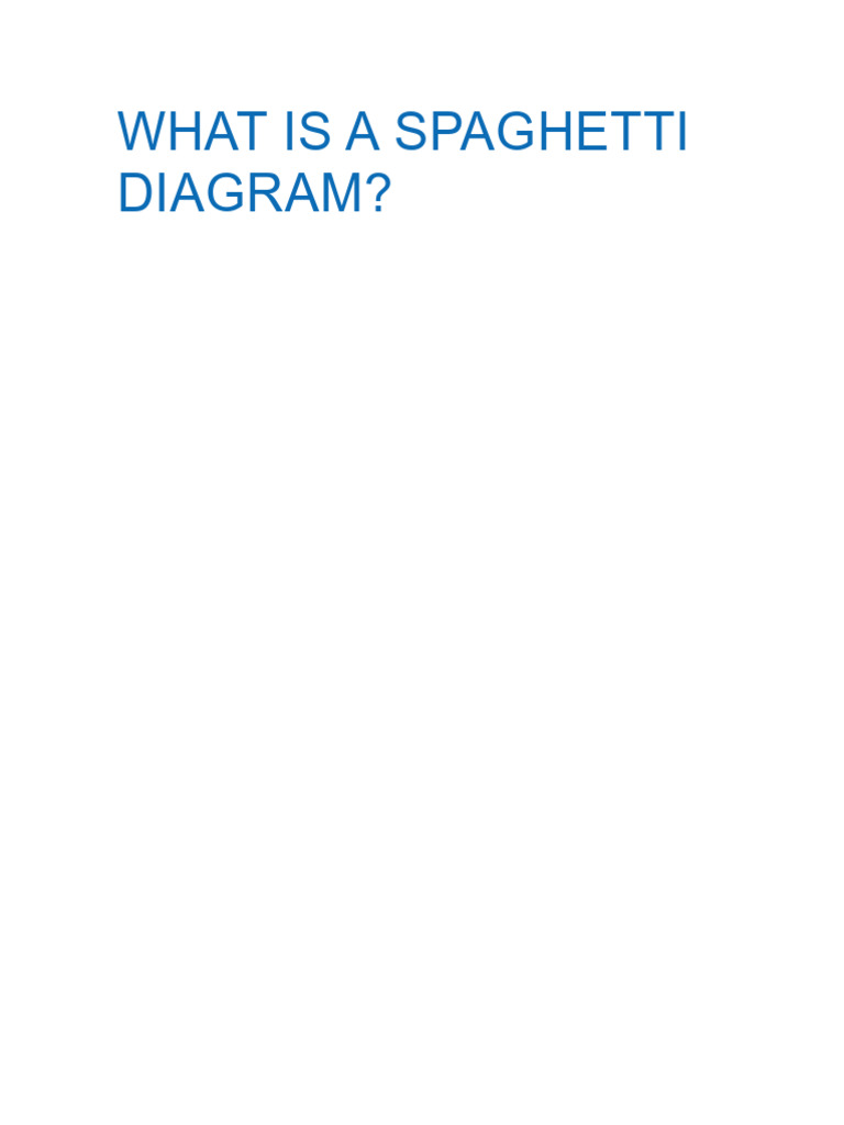 What Is A Spaghetti Diagram | PDF