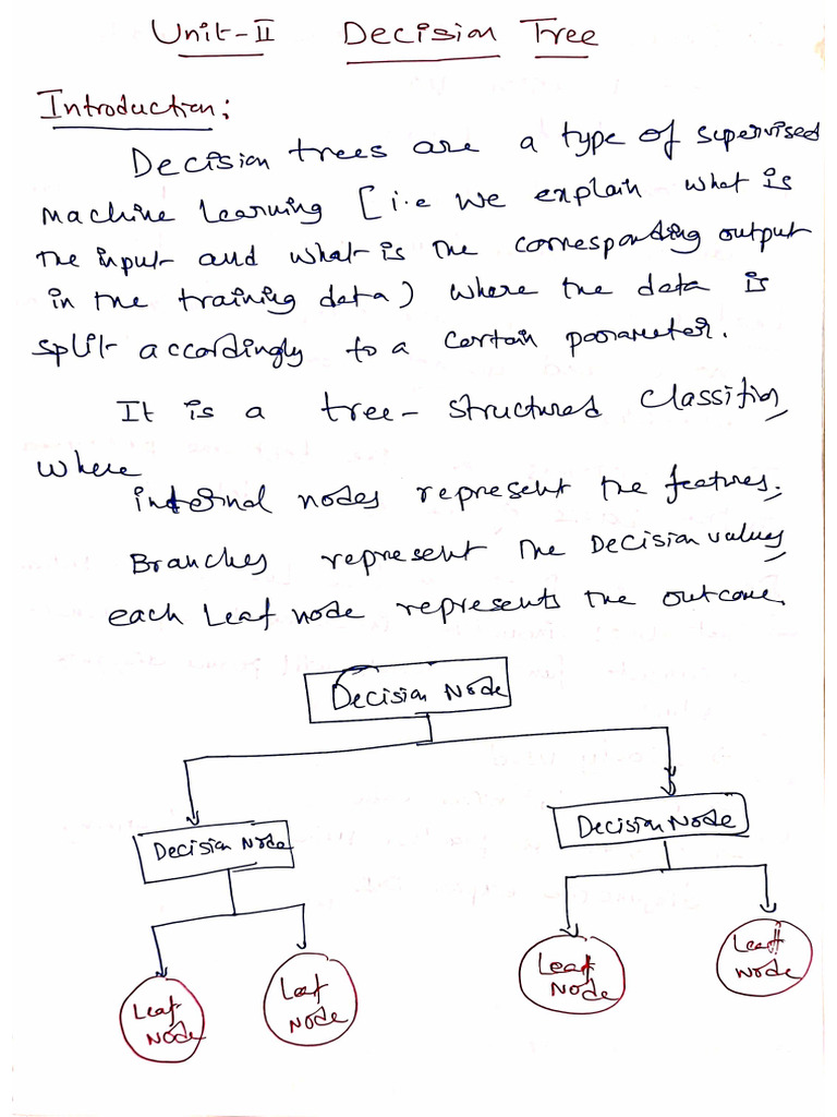 Unit2 Decision Tree | PDF
