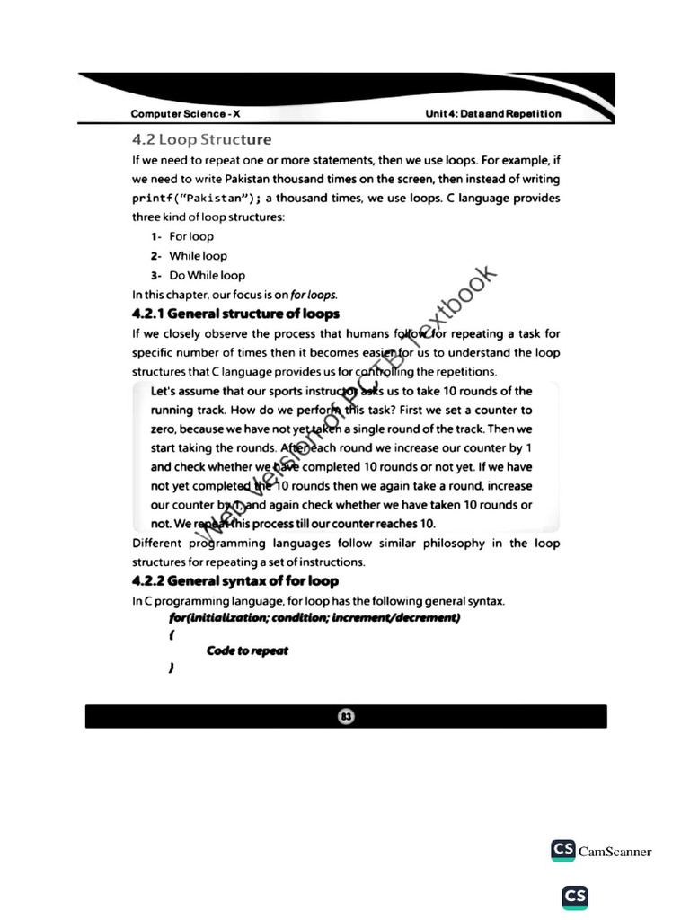 10 Class Computer 14 Nov Notes Loop 2024 Pdf 7435