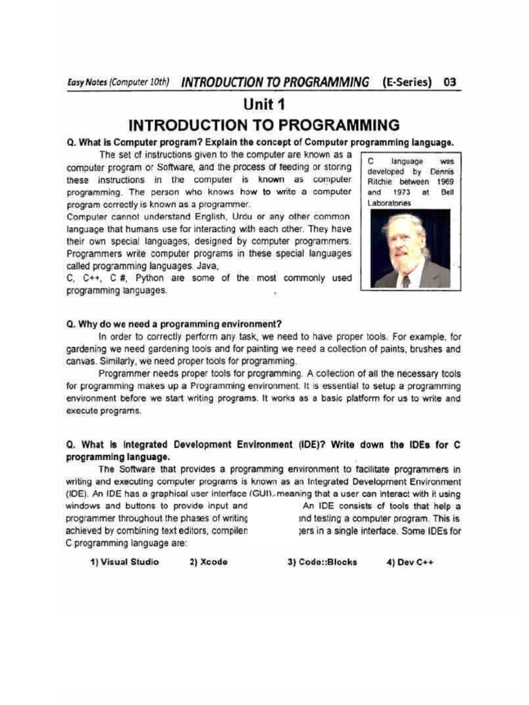 10th Computer Chapter 1 Notesggh Ilmkidunya | PDF