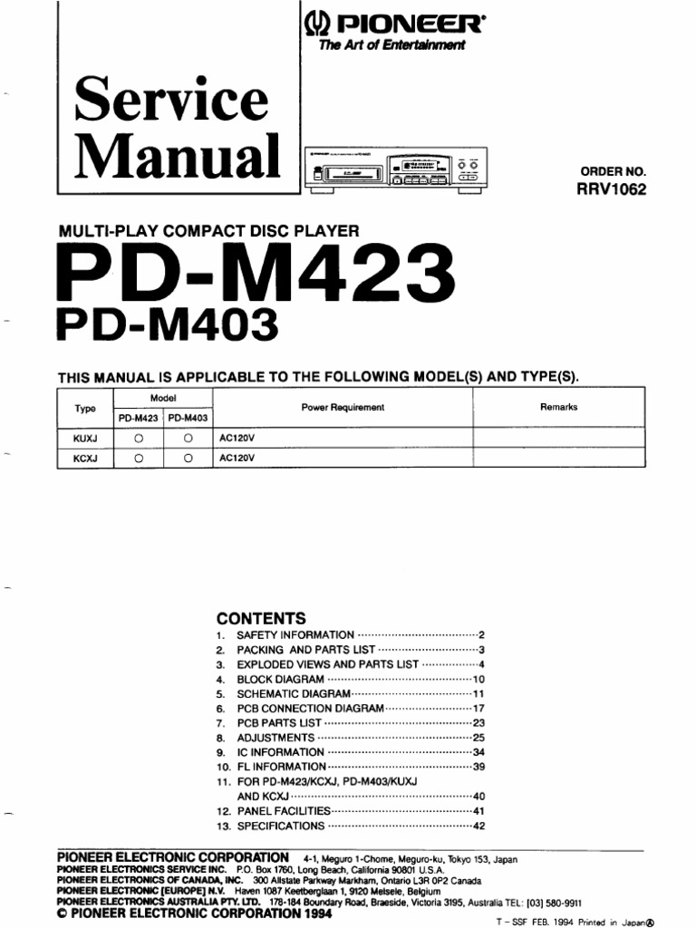 pioneer_pd-m403_m423 | PDF