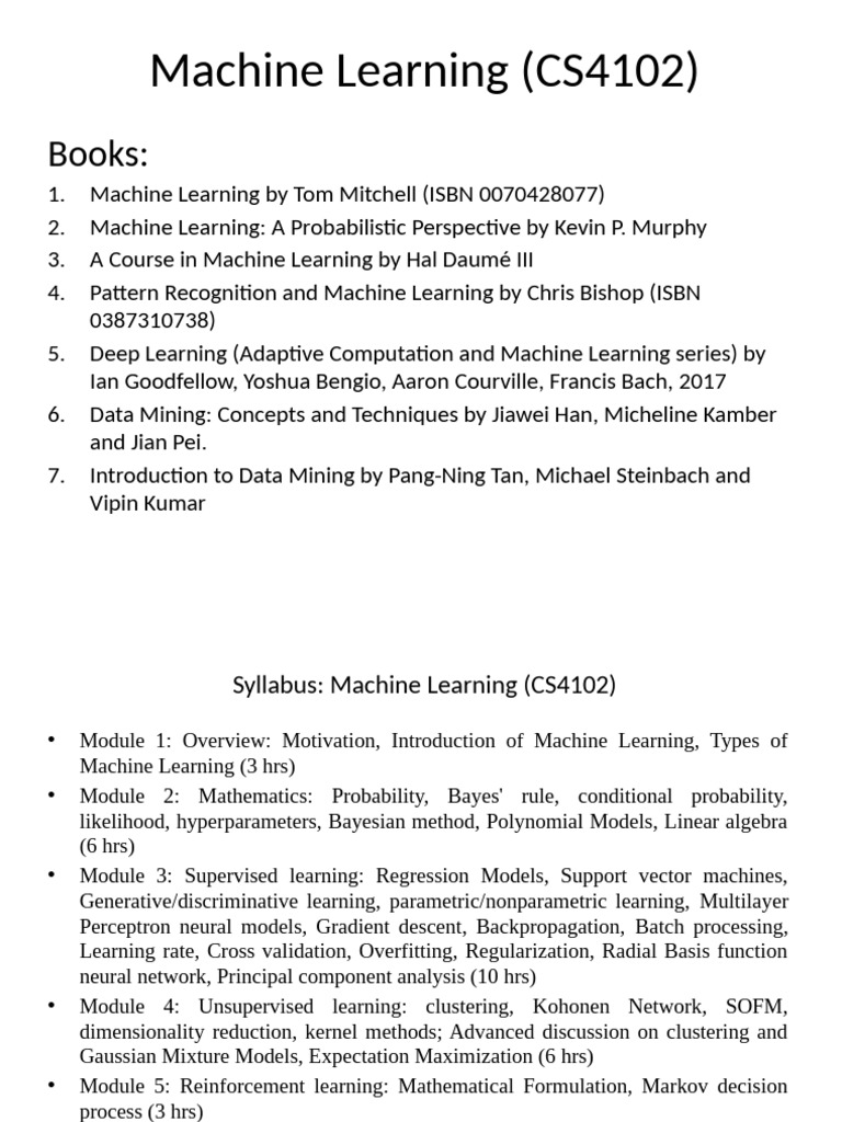 ML_Lec_1 | PDF | Machine Learning | Data Science