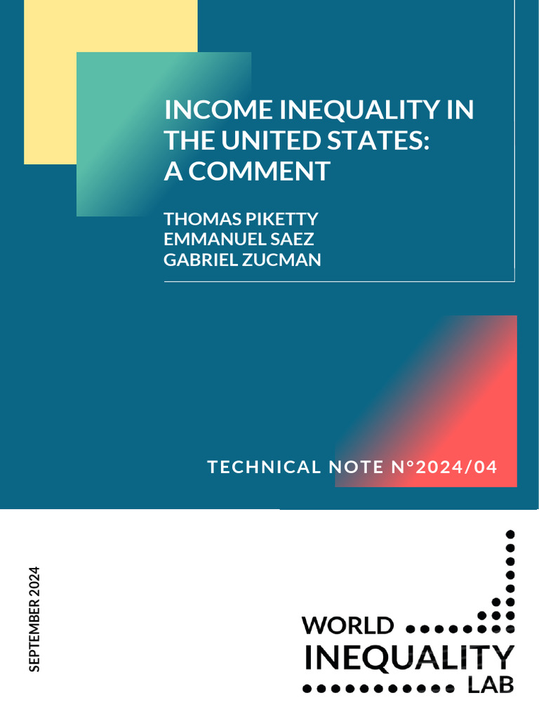 Income Inequality Analysis in the U.S. | PDF | Depreciation | Taxes