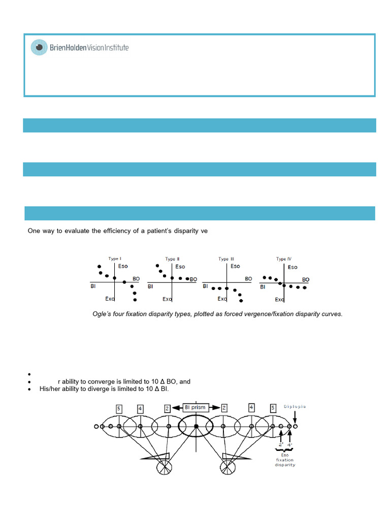 Fixation Disparity Types Explained | PDF | Vision | Face