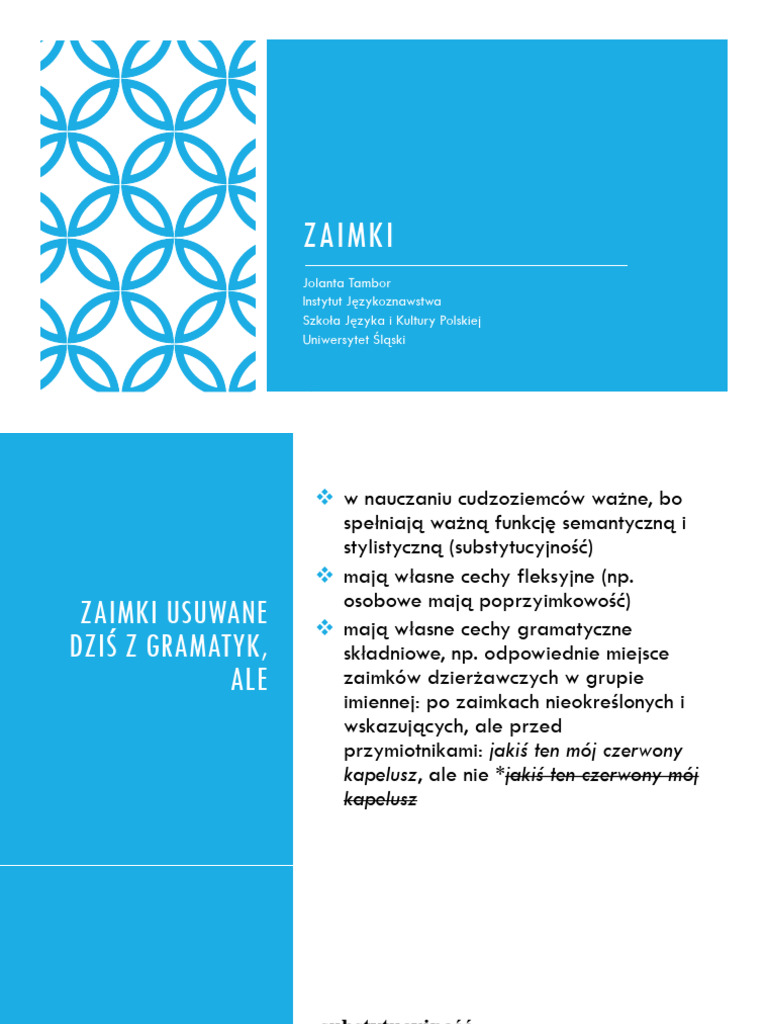 Zaimki | PDF
