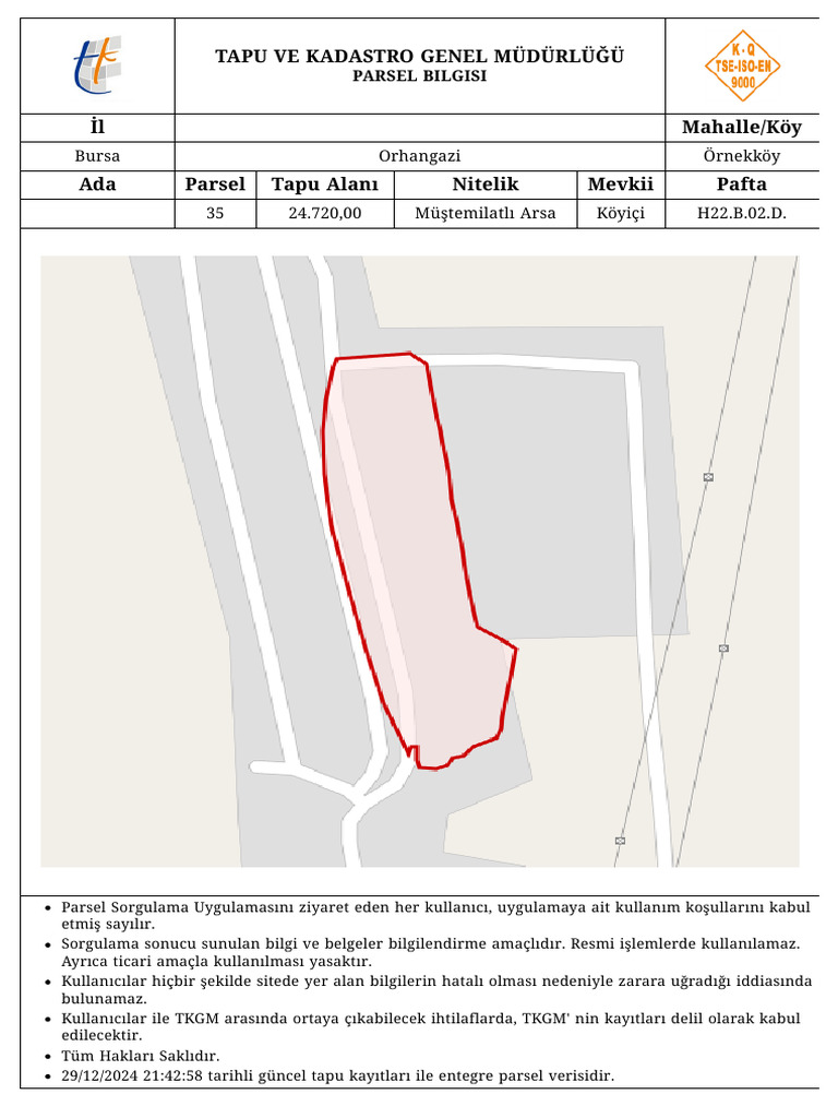 TKGM _ Parsel Sorgu Uygulaması | PDF