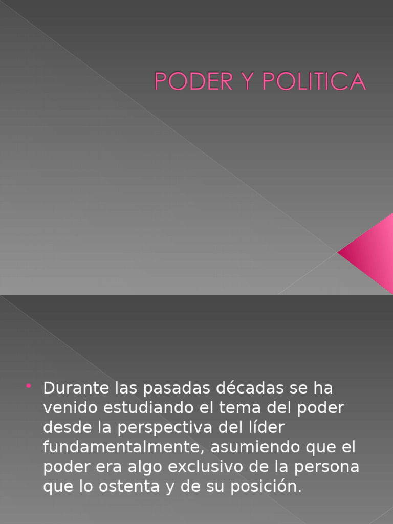 Poder y Politica | PDF | Psicología Social | Ciencias del comportamiento
