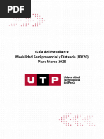 Horarios UTP 2025: Clases y Cronograma | PDF