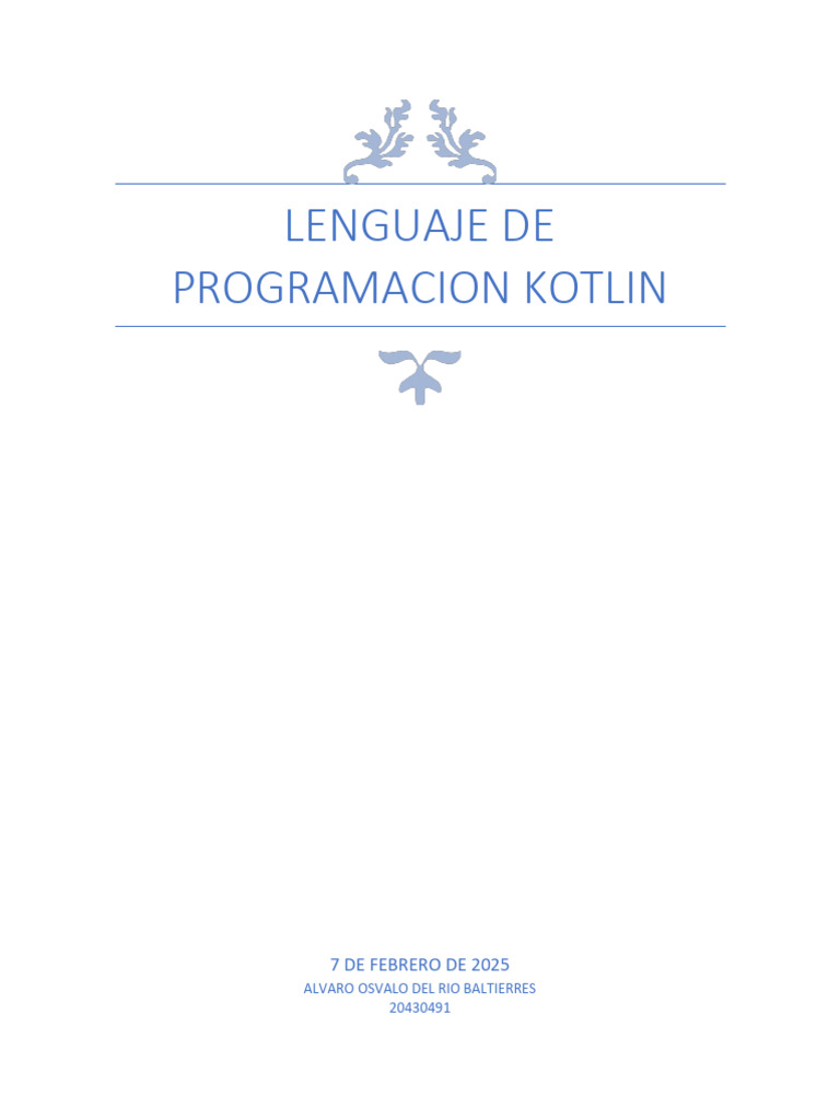 Lenguaje De Programacion Kotlin Pdf Lenguaje De Programación Java 2041