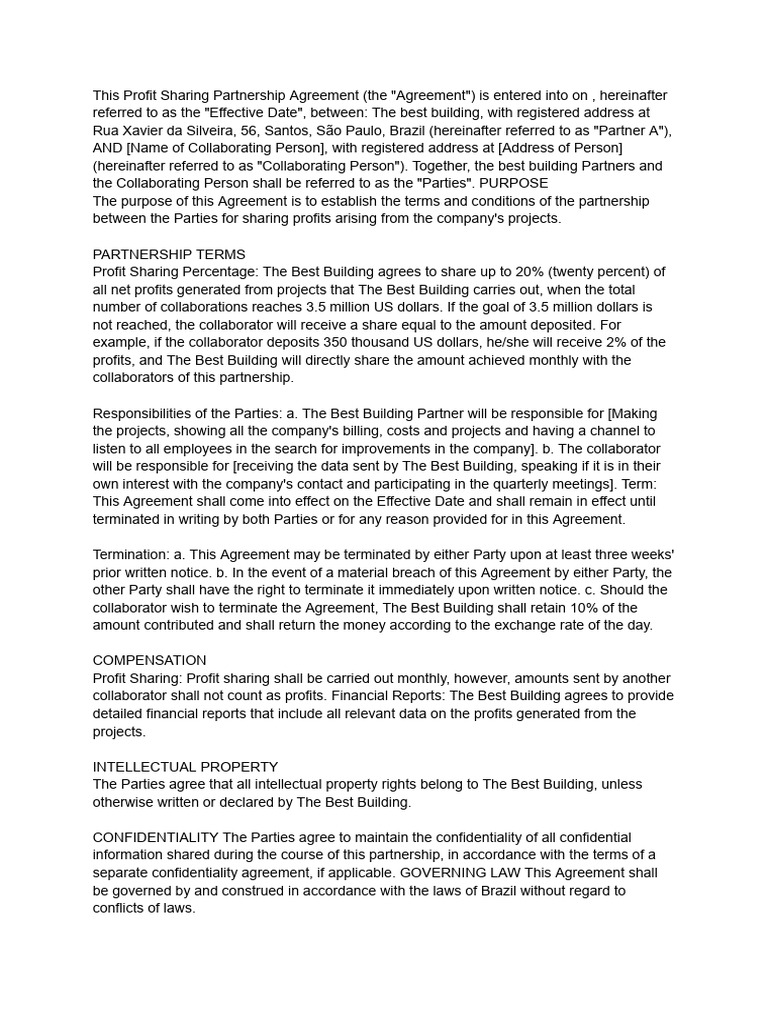 Proposal TBB | PDF | Partnership | Justice