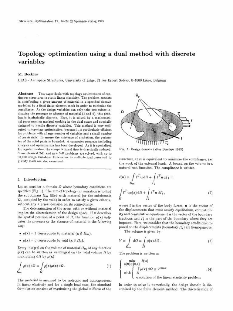 Beckers | PDF | Mathematical Optimization | Mathematical Concepts