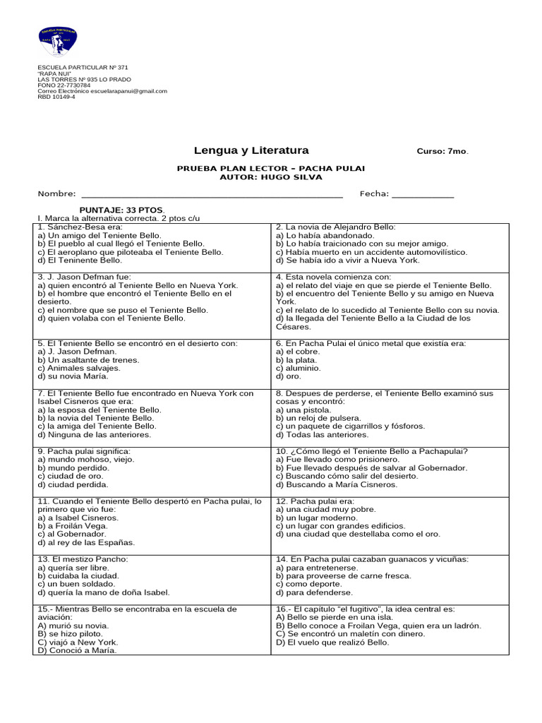 Pacha Pulai 7mo Sip | PDF