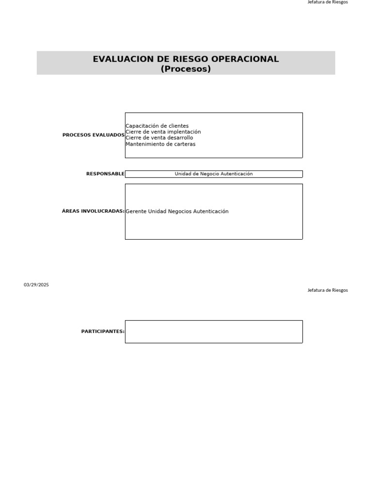 Matriz de Riesgos - Venta | PDF | Cliente
