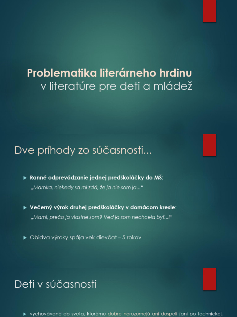 4 Problematika Literárneho Hrdinu V LPDM | PDF