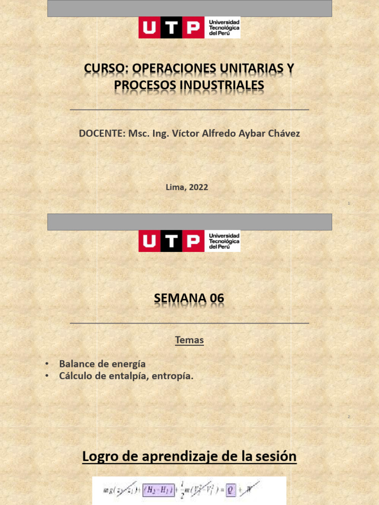 S06.s01 - Balance de Energía | PDF | Calor | Entropía