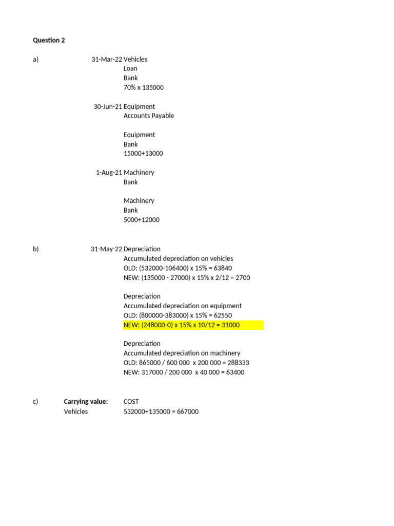 Class Exercise 2_ FIA141_Memo | PDF | Book Value | Business Economics