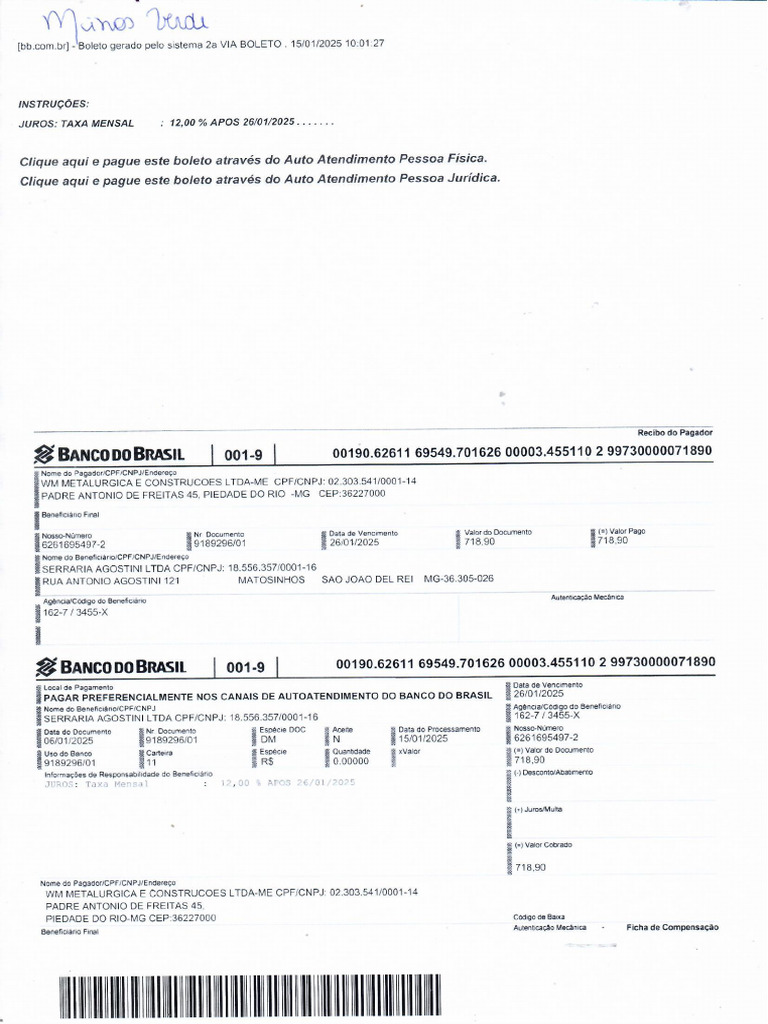 Boleto 3 | PDF