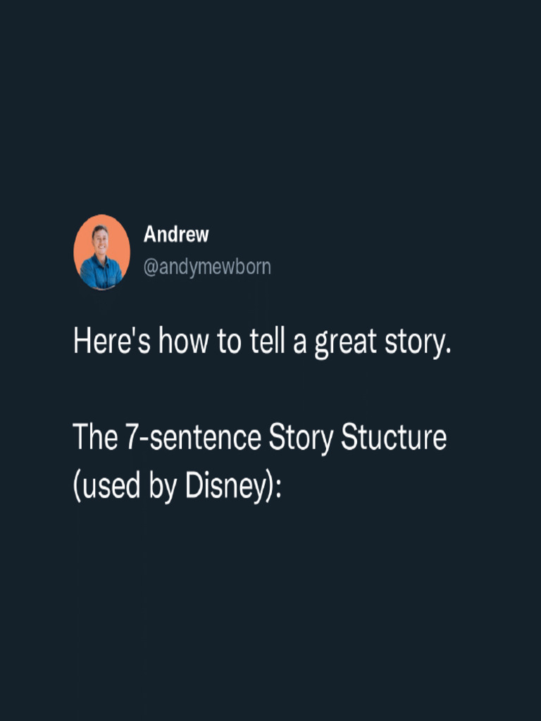 How to Tell a Great Story Using the Disney Method 1682044921 | PDF