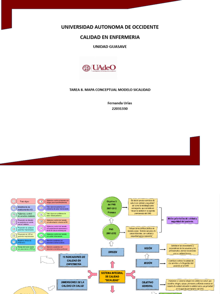 Tarea 8. Mapa Conceptual Modelo Sicalidad | PDF