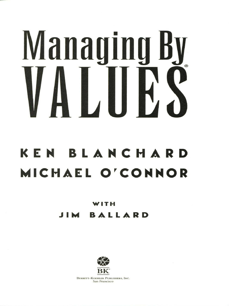 Managing by Values Read Sample0001 1 | PDF